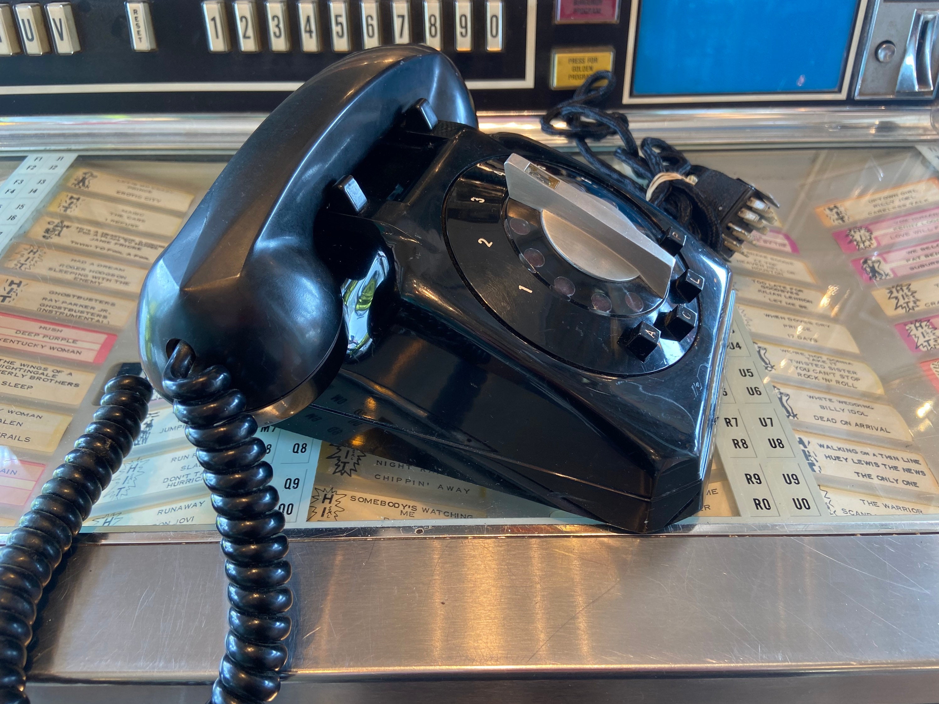 Vintage Dictaphone Telecord Station Phone Black Mcm Retro - Etsy