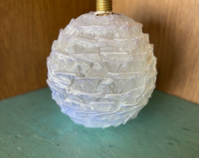 Vintage Light Fixture Socket Spaghetti Mid Century Lucite Lamp Shade ...