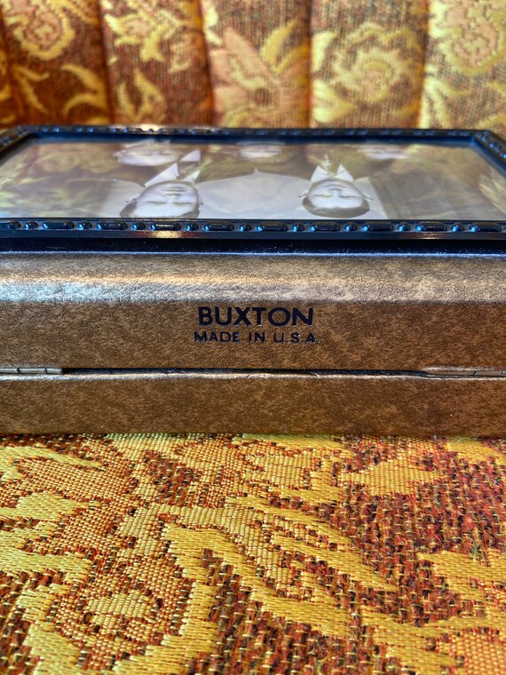 Vintage Buxton travel jewelry box photo 1960’s gold b… - Gem