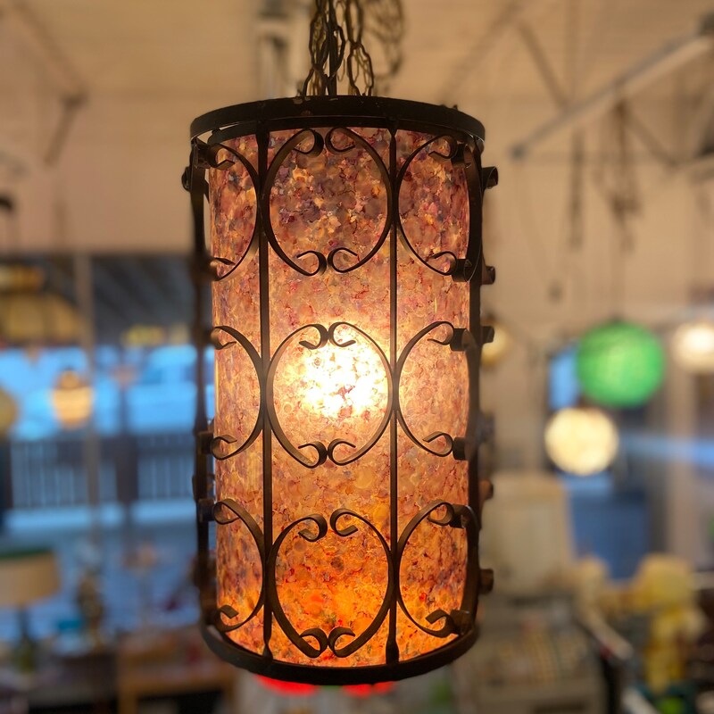 Vintage Swag Lamp - Etsy