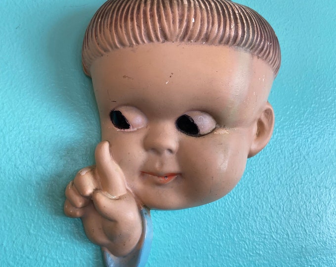 Vintage 1940s Chalkware Plaster Baby With Top Hat and Pipe String ...