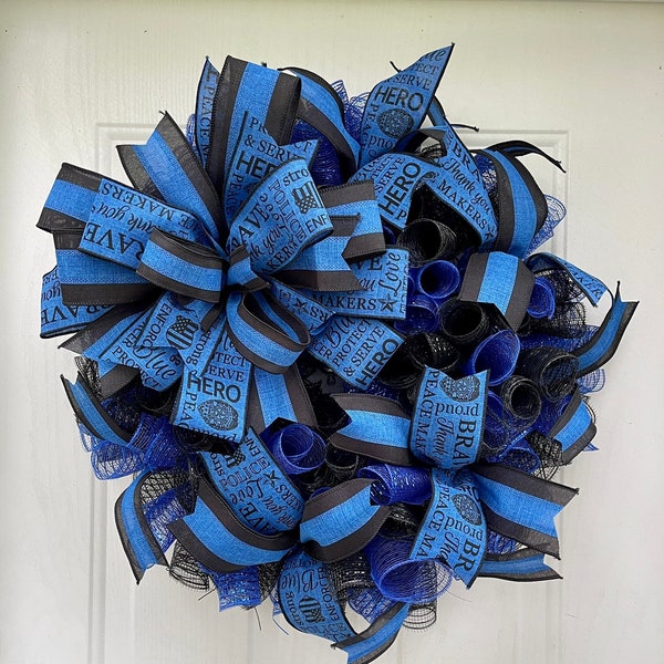 Police Wreath - Etsy