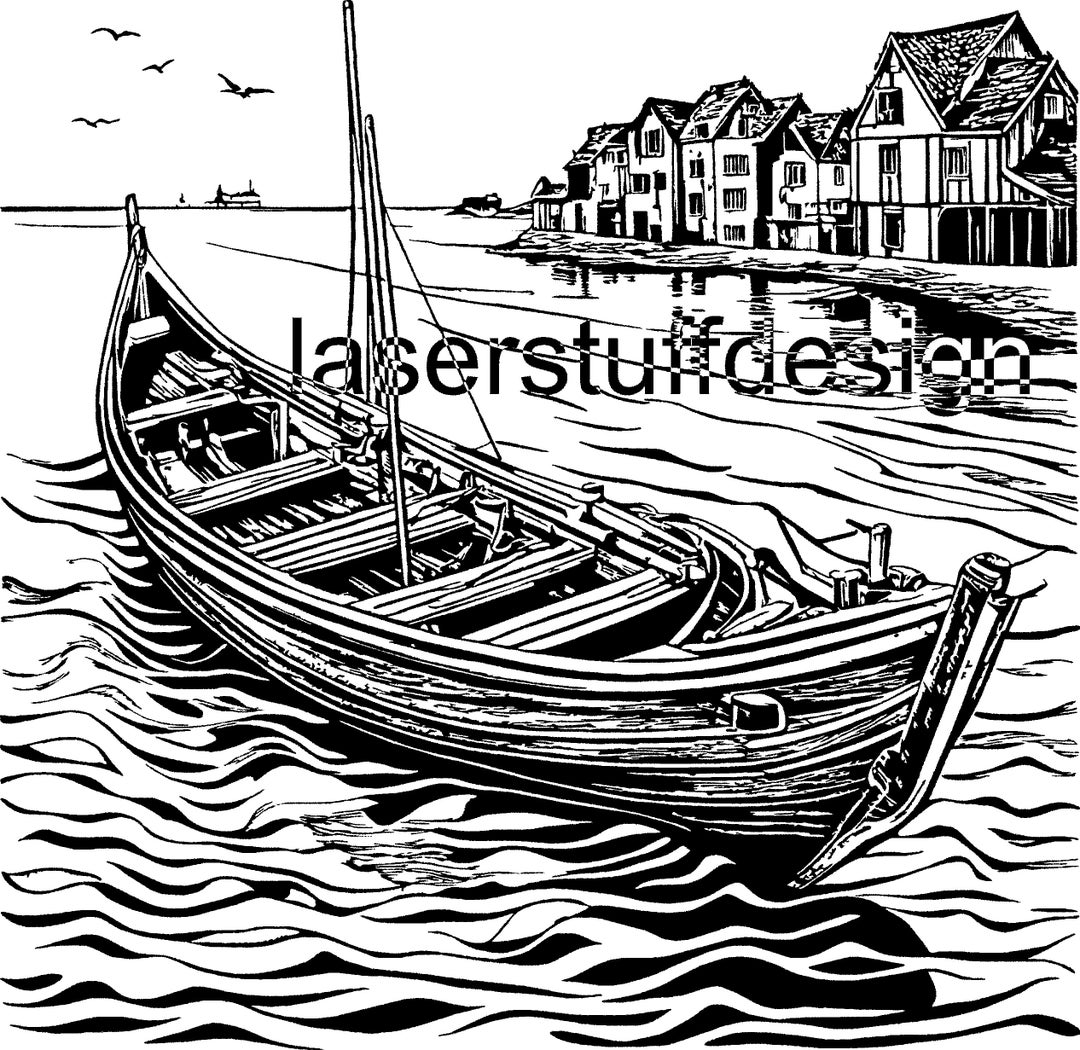 Boat Vector Svg File - Etsy
