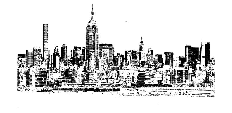 New York City DXF File - Etsy