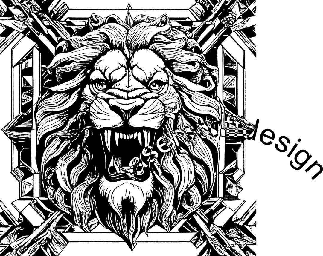 Lion SVG Vector File - Etsy