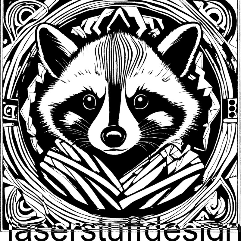 Racoon Svg - Etsy