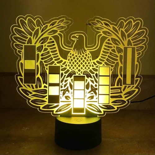 Warrant Officer Eagle Rising Metal Steel Sign Eagle Rising - Etsy