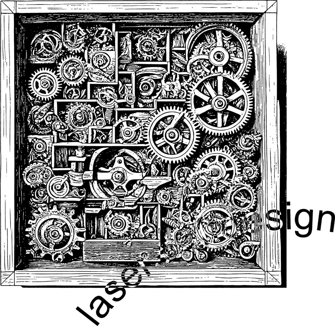 Box of Gears Vector - Etsy