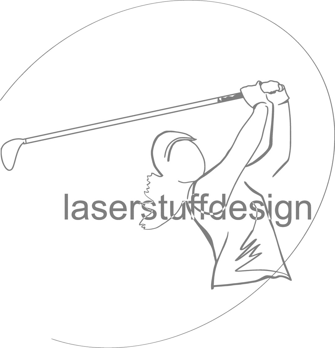 Lady Golfer SVG File - Etsy