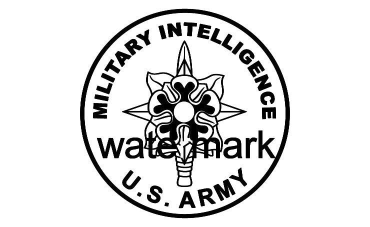 Military Intelligence Patch SVG File - Etsy