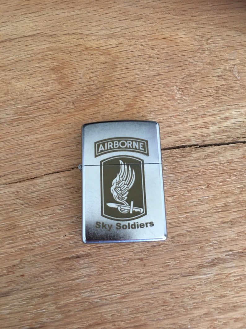 Engraved Zippo Lighter 173d Airborne - Etsy