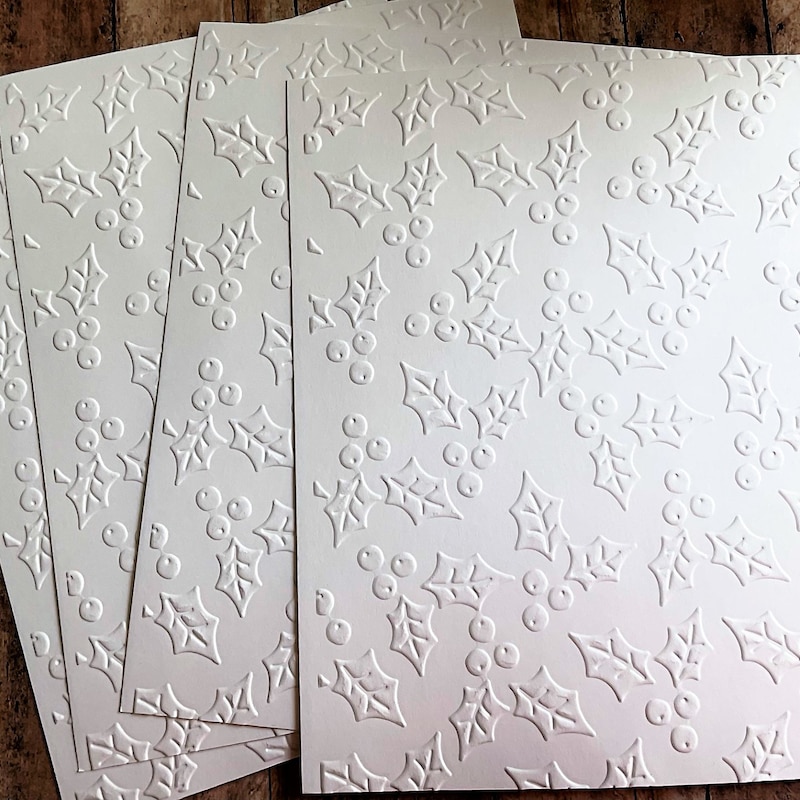 Beautiful Embossed Christmas Cards - Etsy Canada