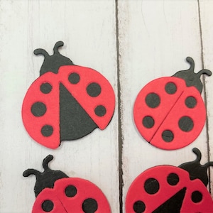 Ladybug Paper Cutouts, Layered Die Cut Ladybugs, Bug Shapes, Ladybug ...