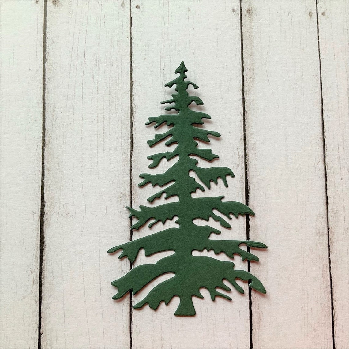 Evergreen Tree Paper Cut Outs, Cardmaking Scrapbooking Supplies - Etsy