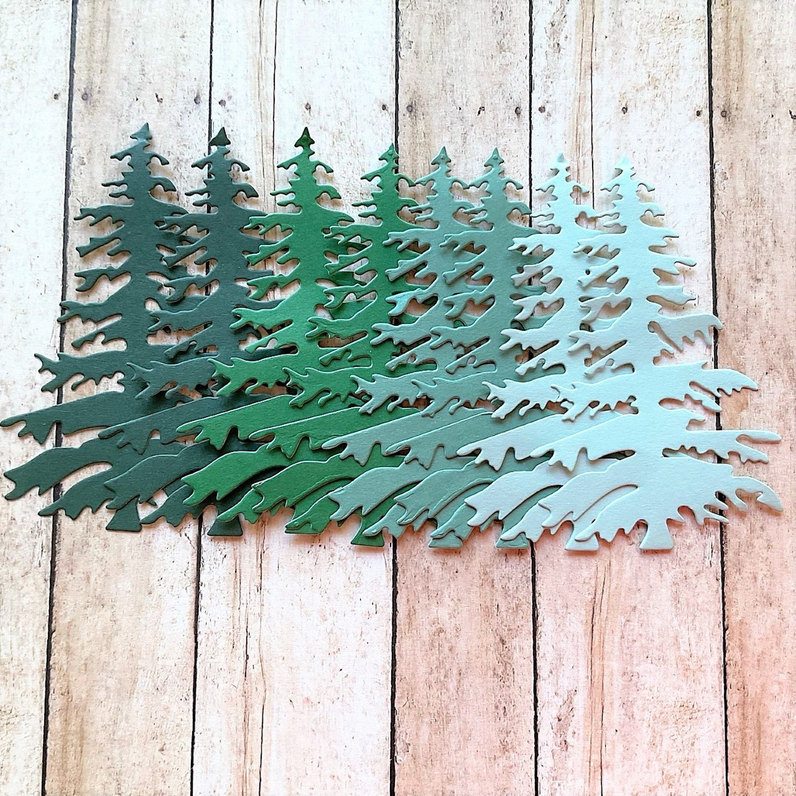 Evergreen Tree Paper Cut Outs Assorted Evergreen Die Cuts - Etsy