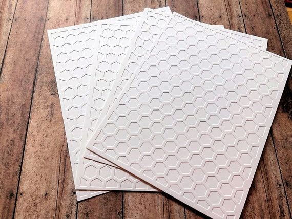 Honeycomb Embossed Paper Embossed A2 Sheets Textured Card - Etsy