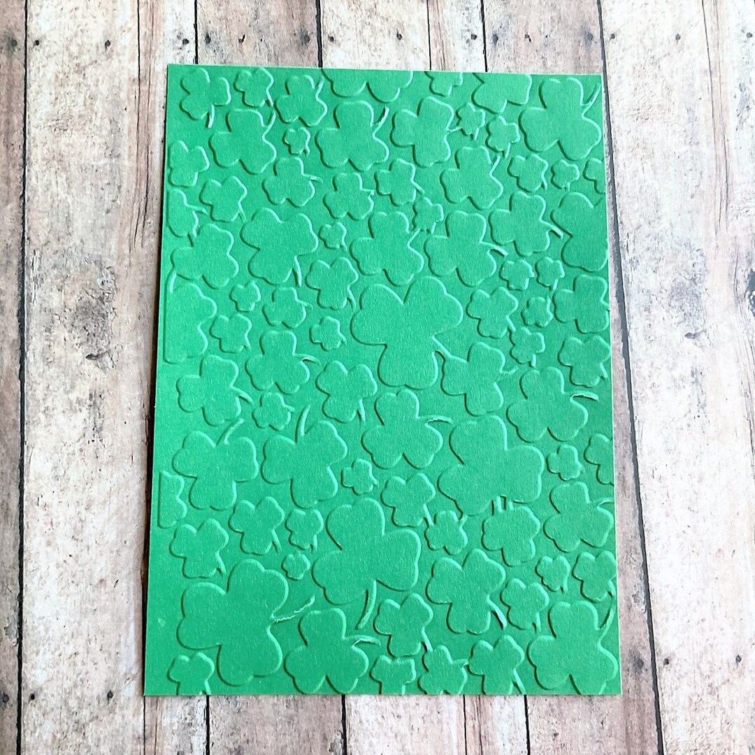 Shamrock Embossed Cardstock, Embossed A2 Sheets, Textured Card Fronts ...