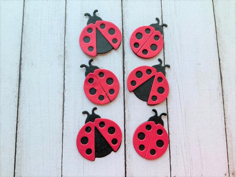 Ladybug Paper Cutouts, Layered Die Cut Ladybugs, Bug Shapes, Ladybug ...