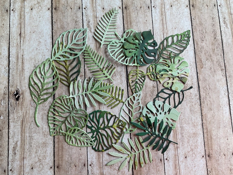 Forest Fern Leaf Cut Outs, Rainforest Leaves Die Cuts, Leaf Shape ...