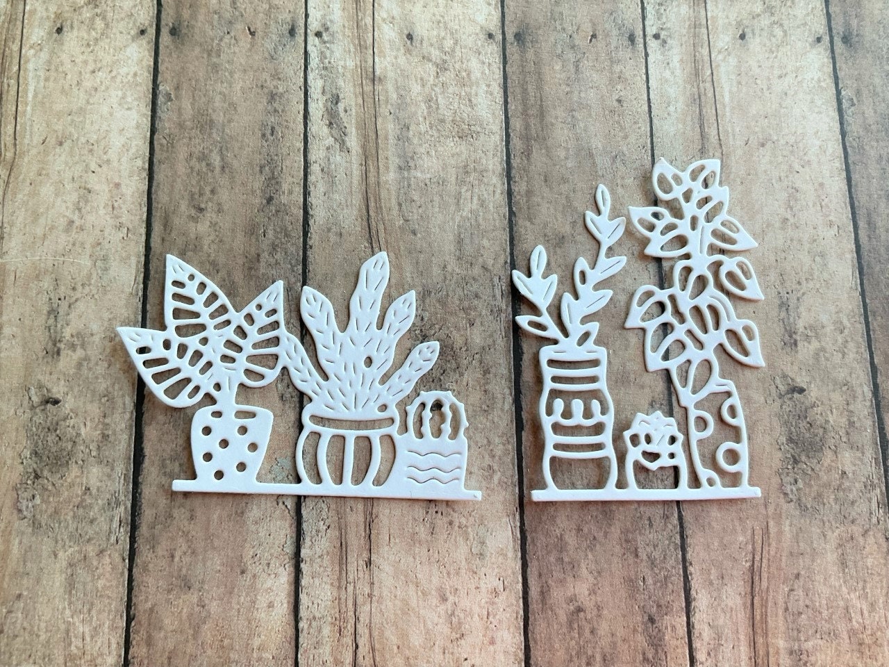 Greenhouse Paper Cut Outs Potted Plants Die Cut Set Cactus - Etsy
