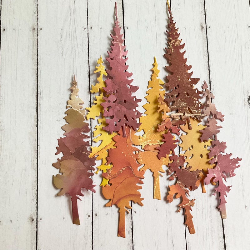 Woodland Tree Cut Outs - Etsy