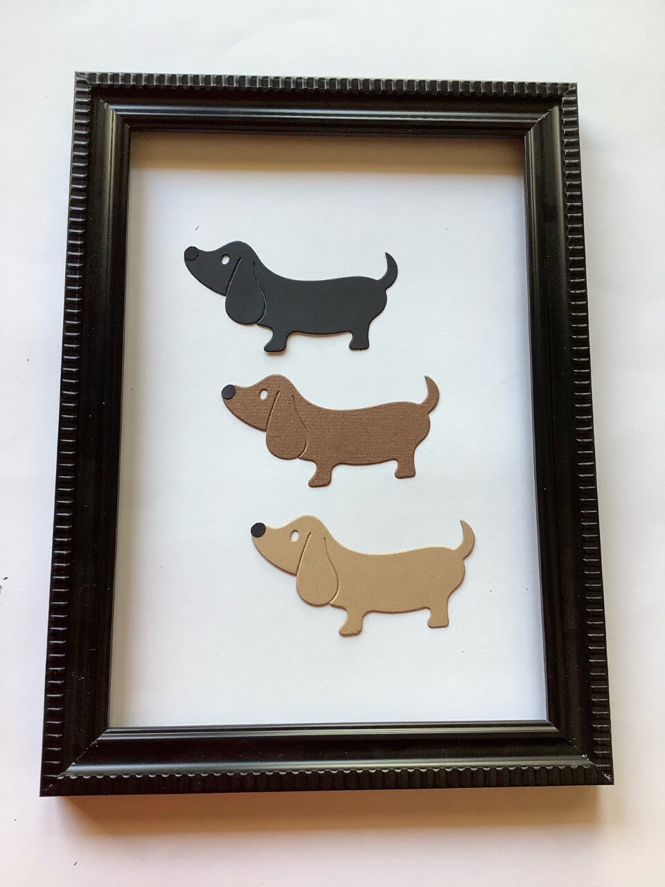 Dachshund Paper Shapes for Cardmaking, Dog Die Cuts for Scrapbooking ...