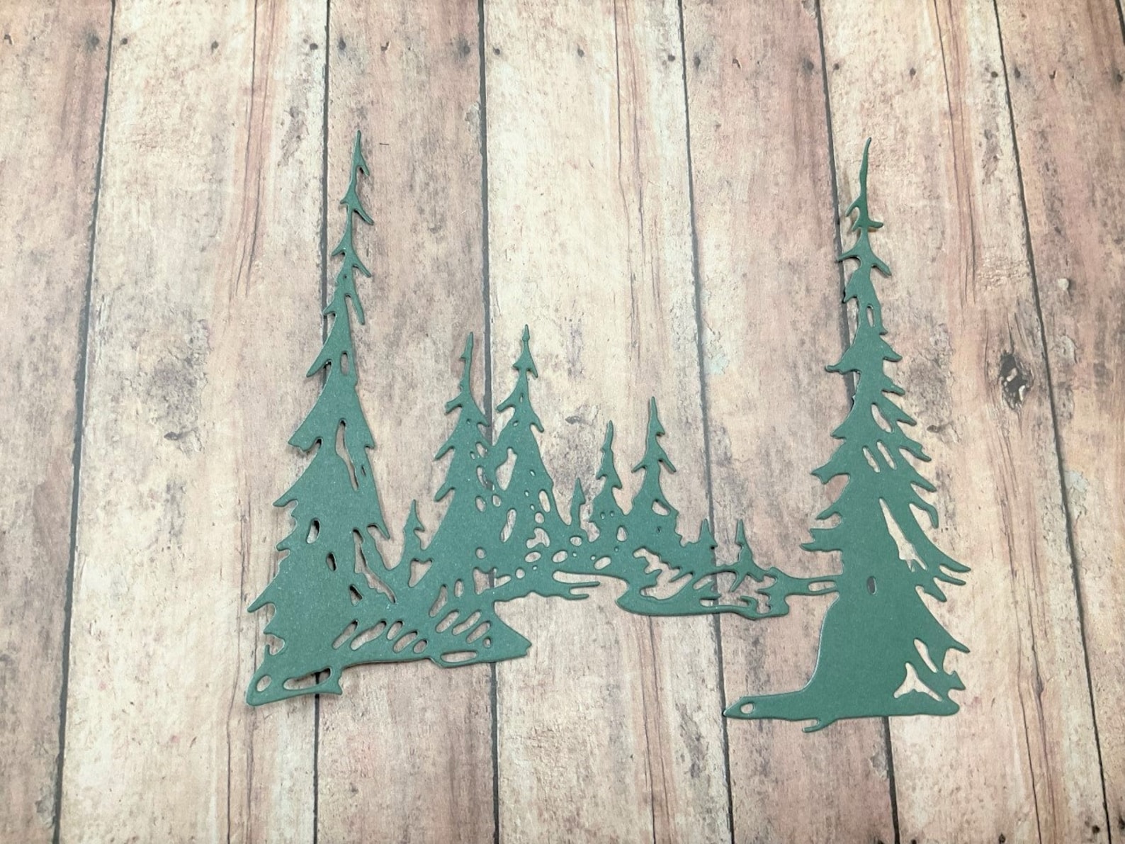 Tall Pines by Tim Holtz Paper Cut Outs Pine Tree Die Cut - Etsy