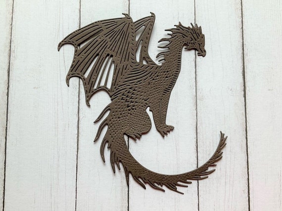 Dragon Paper Shapes for Cardmaking Flying Dragon for | Etsy