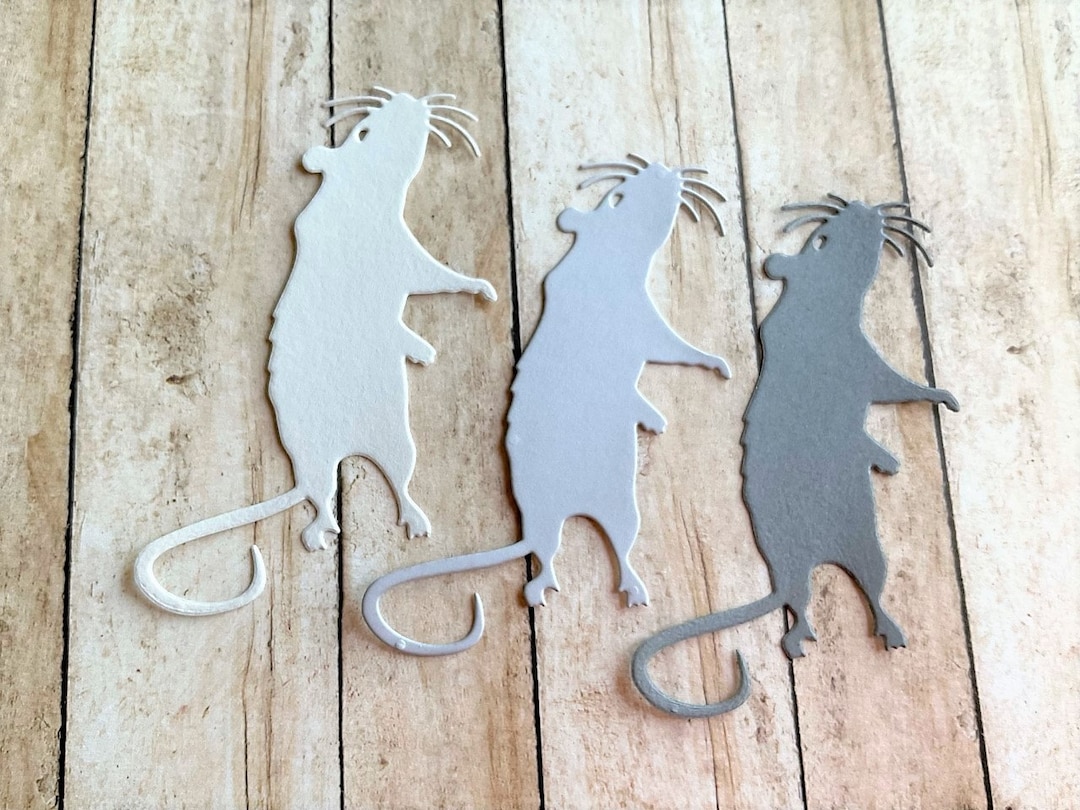 Rat Paper Cutouts for Handmade Cardmaking, Embellishments for ...