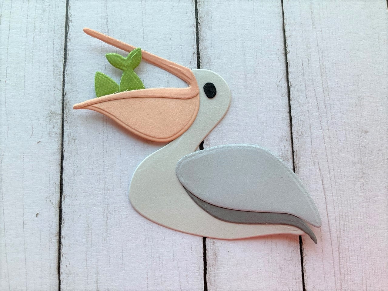 Pelican Paper Cutouts for Cardmaking, Bird Die Cuts for Scrapbooking ...