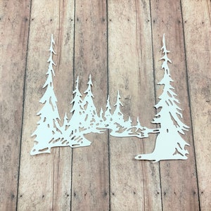 Tall Pines by Tim Holtz Paper Cut Outs, Pine Tree Die Cut, Tree Shapes ...