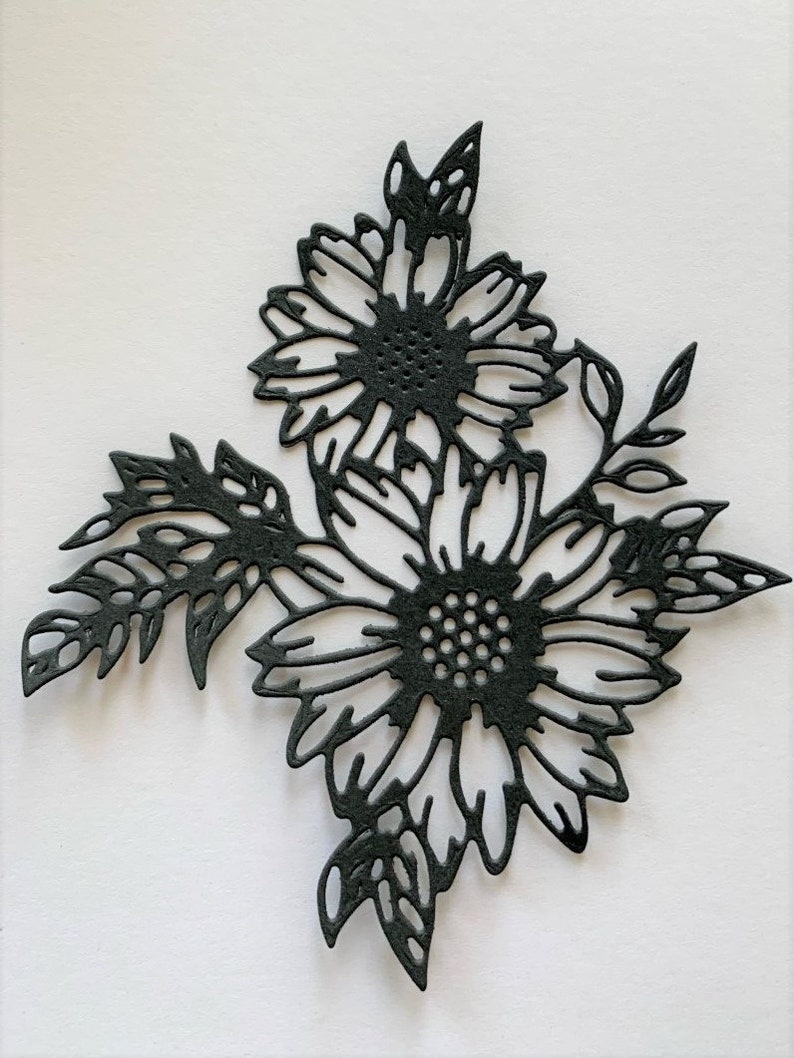 Sunflower Paper Cut Outs Sunflower Die Cut Flower Paper - Etsy