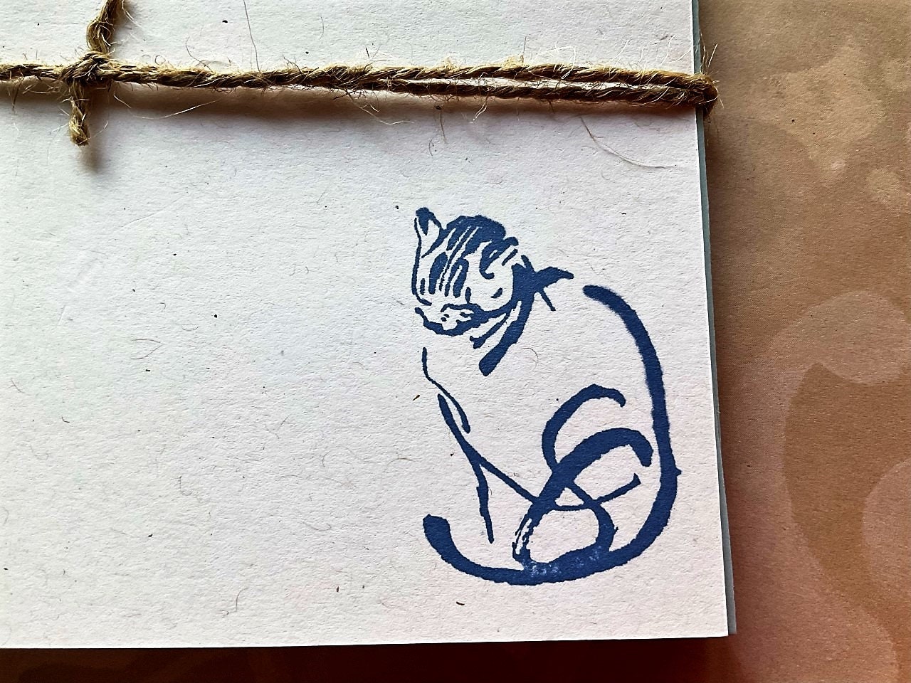 Japanese Cat Calligraphy Notecard Set, Cat Stationery, Minimalist Cards ...