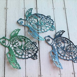 Sea Turtle Paper Die Cuts, Turtle Shapes for Scrapbooking, Fisherman ...