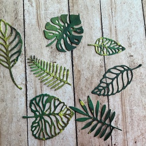 Forest Fern Leaf Cut Outs, Rainforest Leaves Die Cuts, Leaf Shape ...