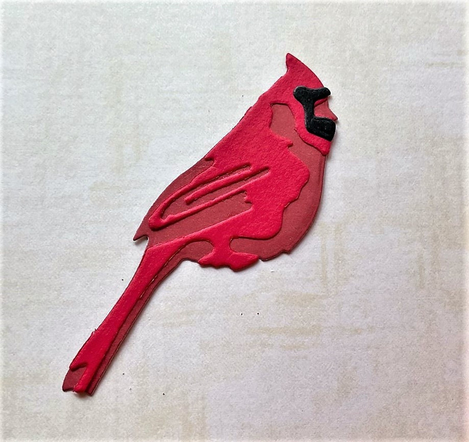 Cardinal Die Cut Kit for Handmade Christmas Cards Holiday - Etsy