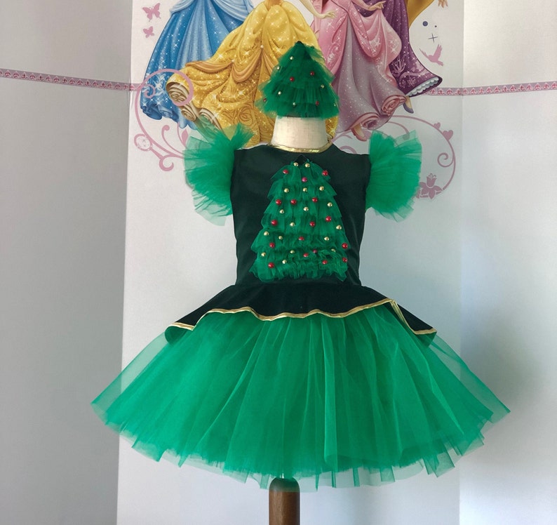 Green Christmas outfit Christmas dress Pageant dress Girls | Etsy