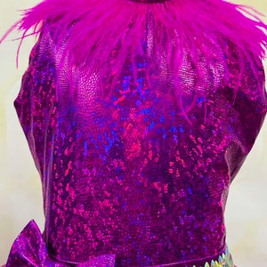 Fun Fashion Hot Pink Girls Outfit Pageant Pink Dress Pink Runway Outfit ...