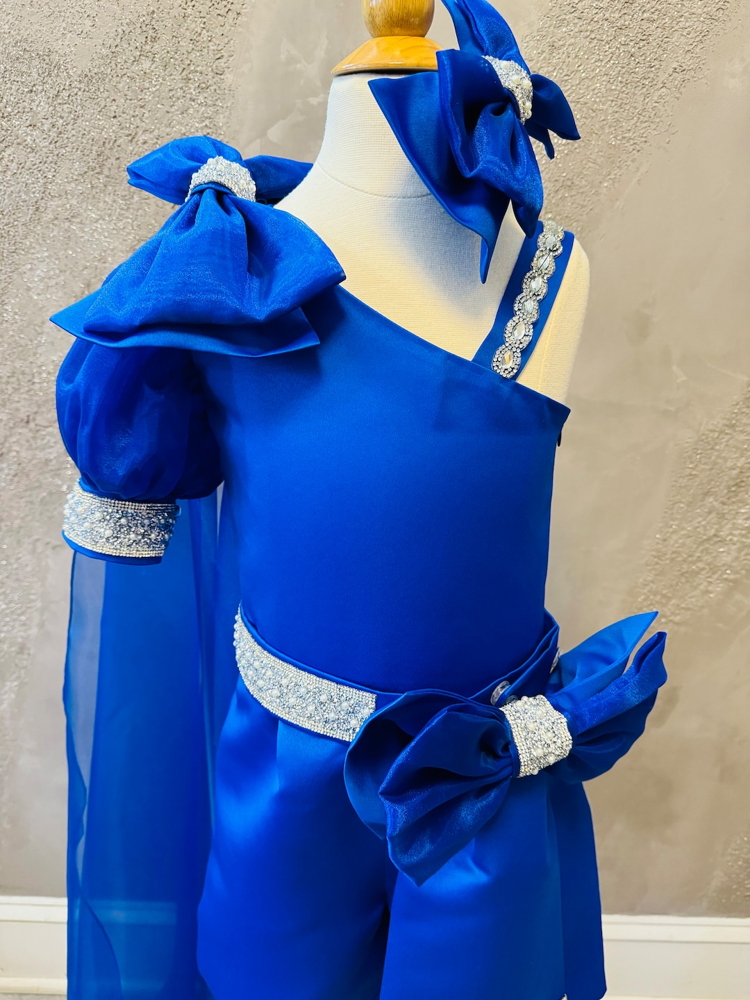 Fun Fashion Royal Blue Girls Outfit Pageant Runway Pageant Outfit With ...