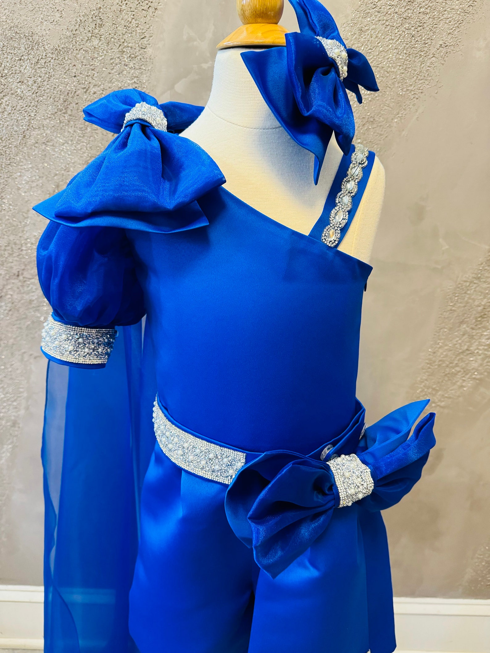 Fun Fashion Royal Blue Girls Outfit Pageant Runway Pageant Outfit With ...