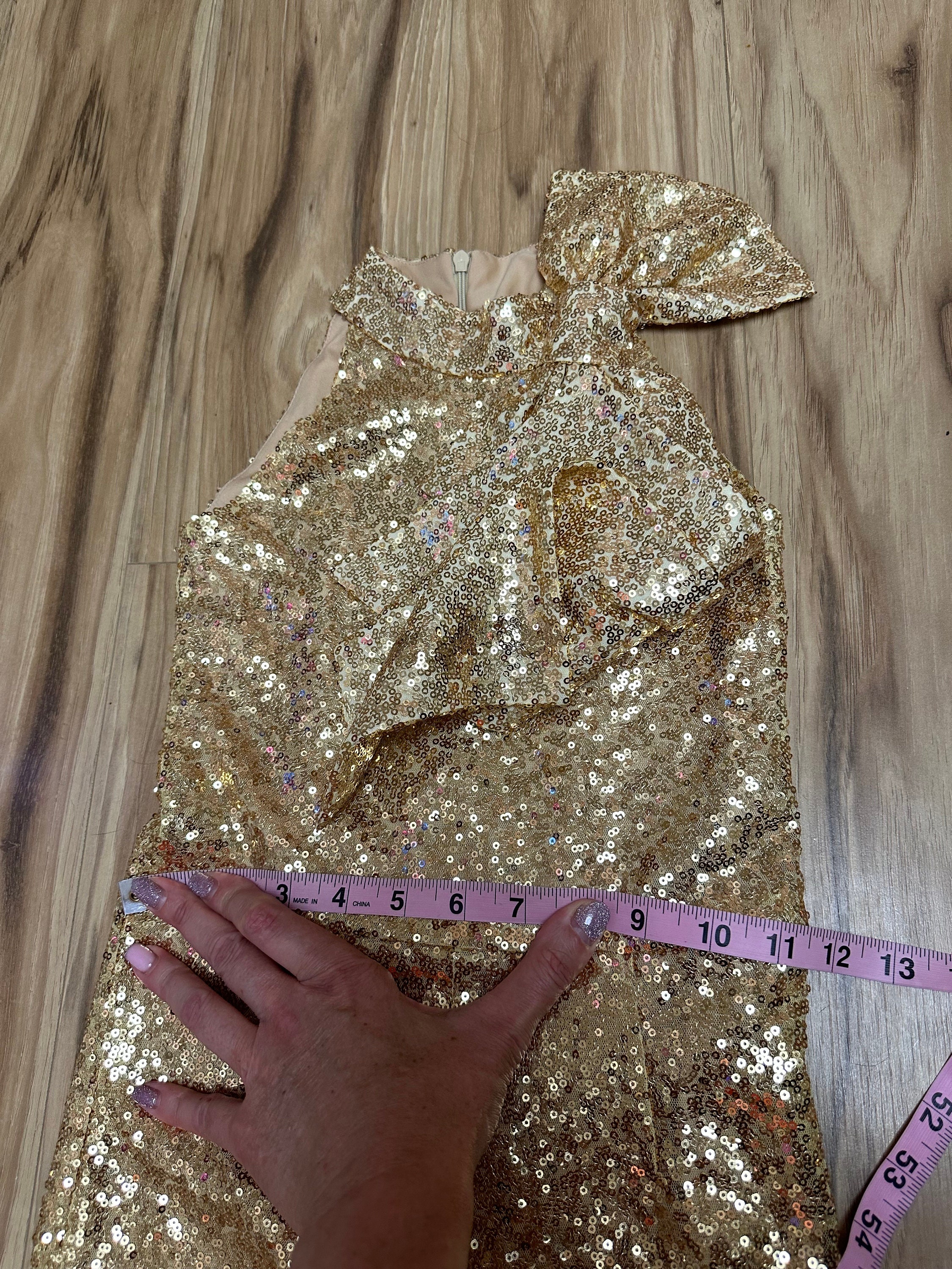 Gold Sparkly Jumpsuit Pageant Outfit Girls Sequins Jumpsuit Fun Fashion ...