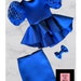 Royal Blue Interview Pageant Dress With Peplum Girls Casual - Etsy