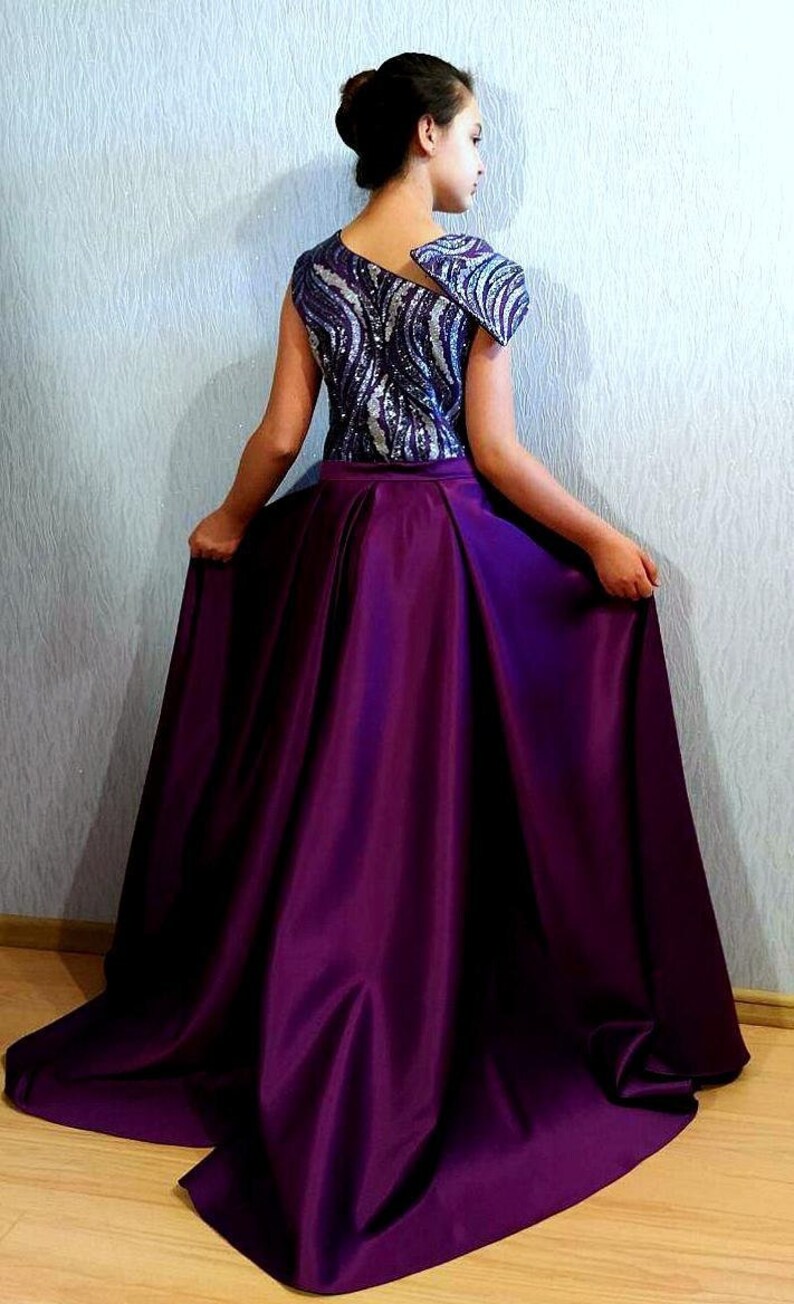 Fun Fashion Purple Violet girls outfit Pageant lavender runway | Etsy