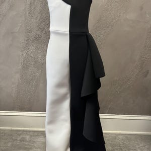 Black White Interview Jumpsuit Pageant Outfit Girls Neoprene Jumpsuit ...