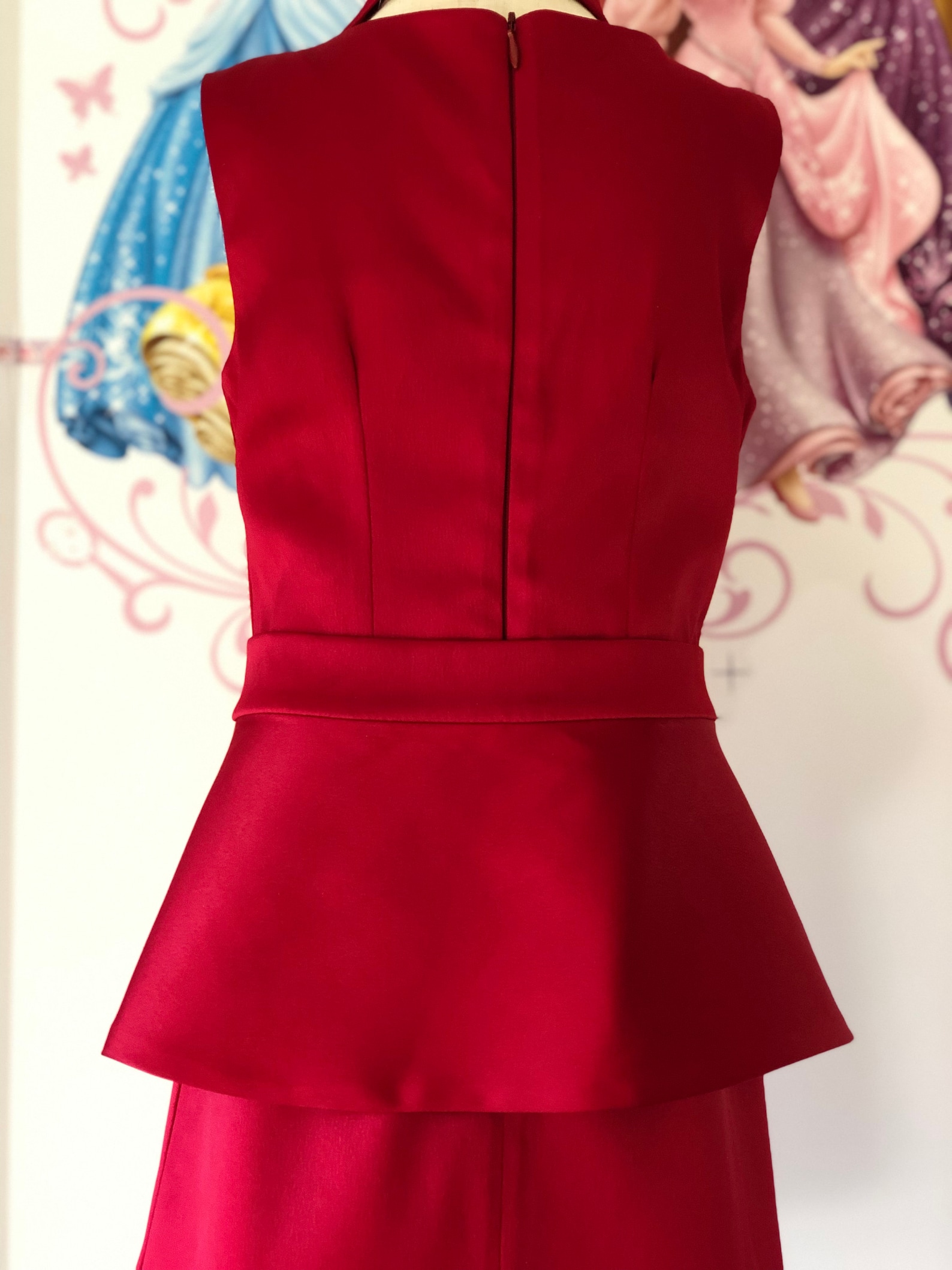 Red Interview Dress Pageant Dress Red Dress With Peplum and | Etsy