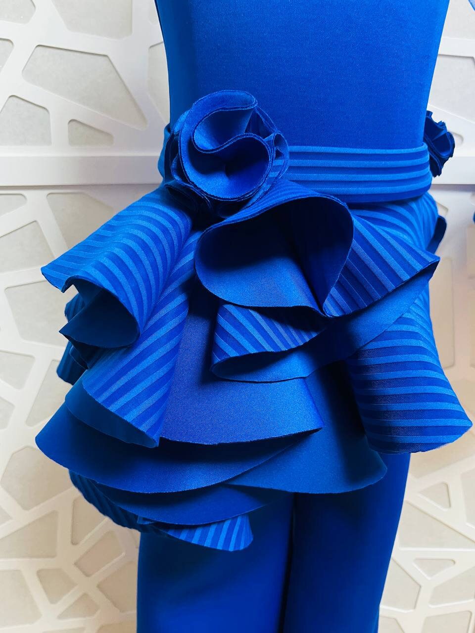 Royal Blue Interview Unique Pageant Ruffle Outfit Girls Neoprene ...