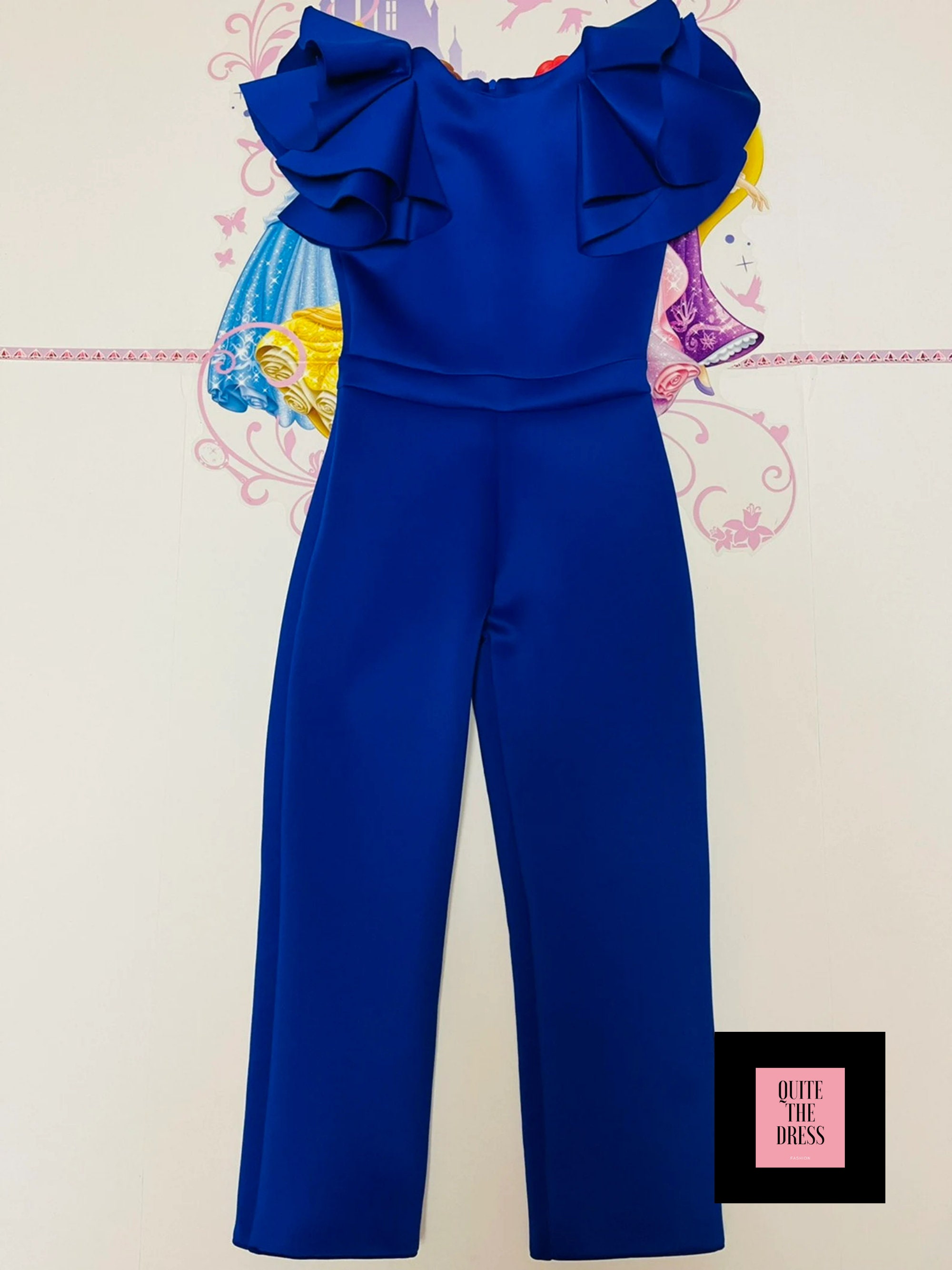 Royal Blue Interview Outfit Pageant Ruffle Outfit Girls Neoprene ...