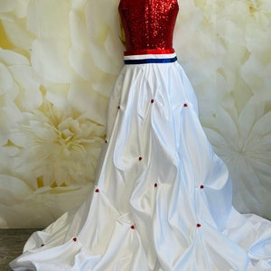 Red White Blue Jumpsuit Pageant Fun Fashion Girls Sequins Sparkly ...