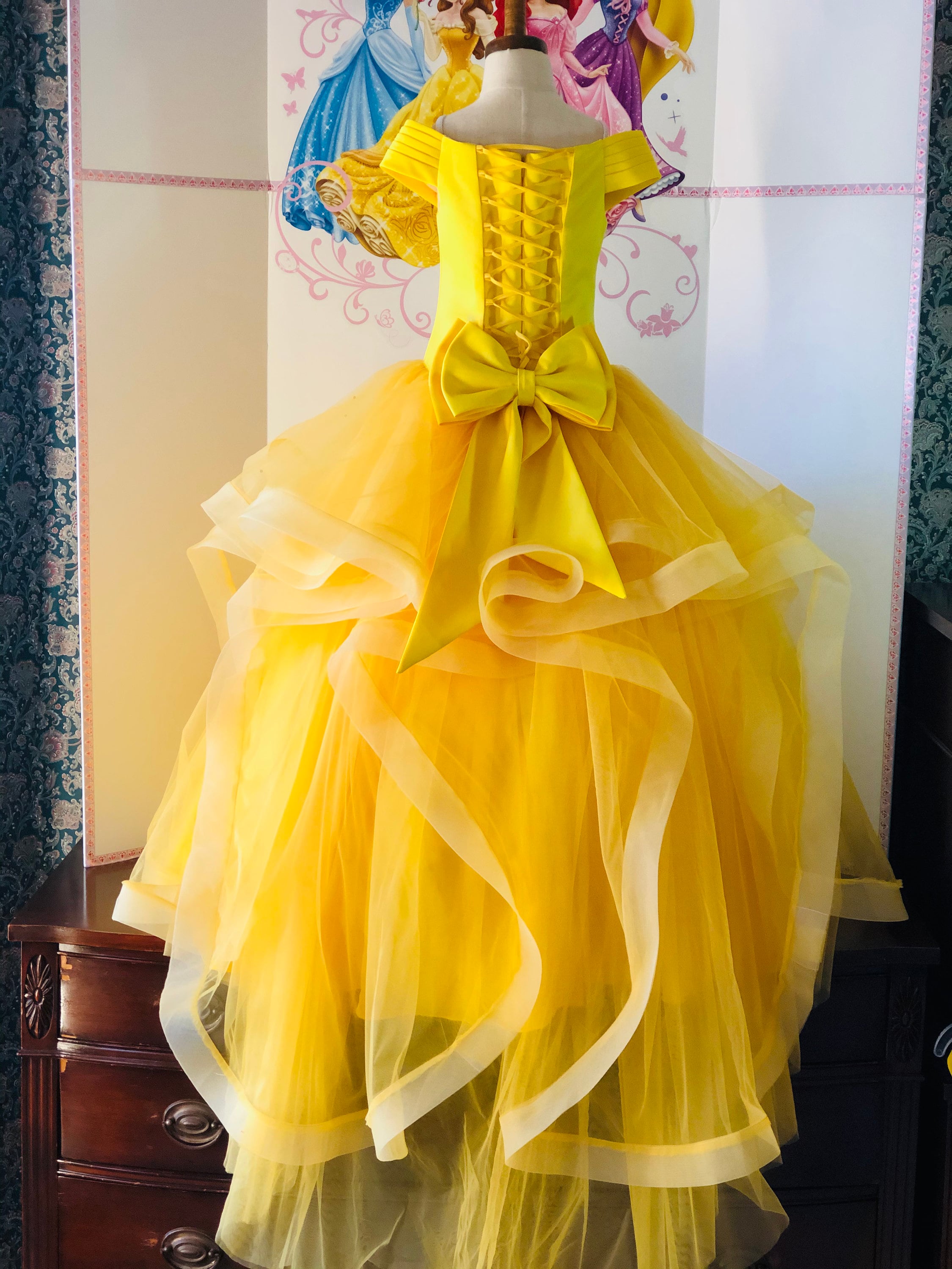 Yellow Pageant Girls Dress Girls Ball Gown Party Birthday - Etsy