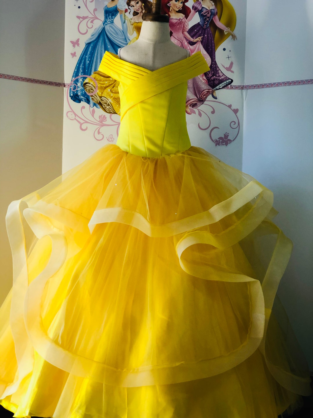 Yellow Pageant Girls Dress Girls Ball Gown Party Birthday Holiday ...